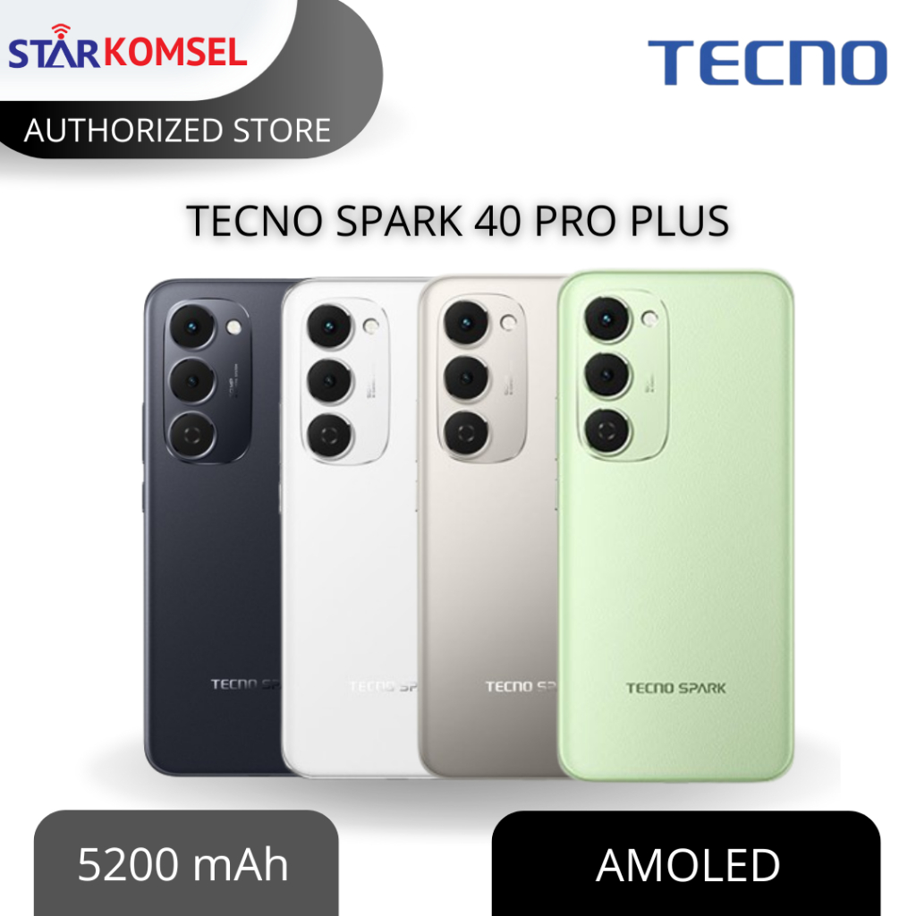 Jual HP TECNO SPARK 40 PRO PLUS 8/128 | 8/256 NFC GARANSI RESMI TECNO ...