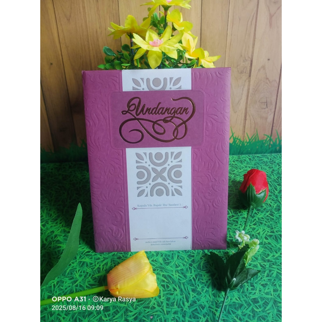 Jual (Bisa order 10 pcs) Cetak Undangan Pernikahan Hard Cover VIP Tebal ...