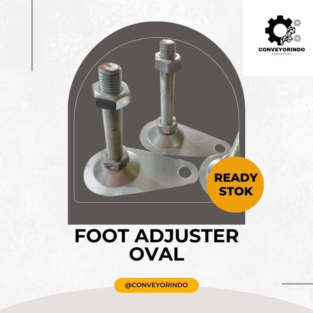 Jual Foot Adjuster Oval Galvanis M12 x 100mm | Shopee Indonesia