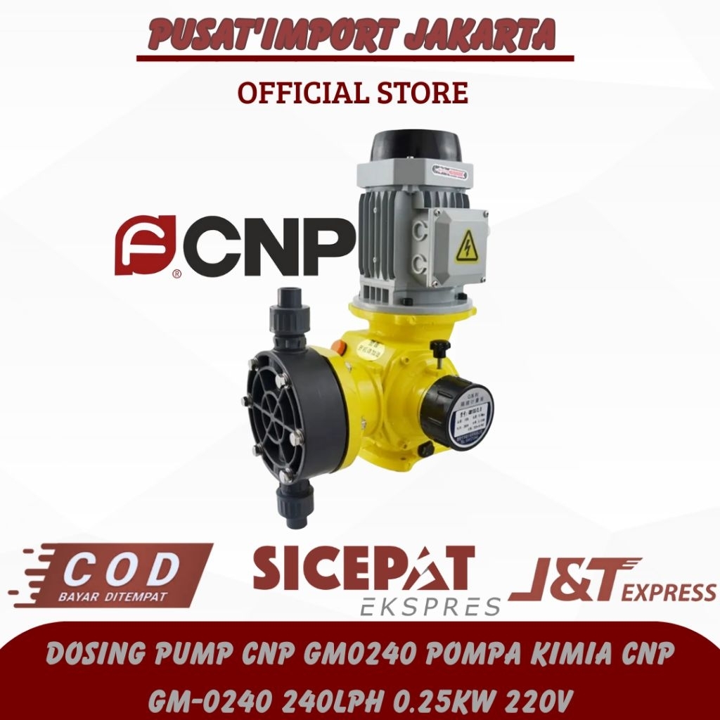 Jual Dosing Pump CNP GM0240 Pompa Kimia CNP GM-0240 240LPH 0.25kw 220V ...