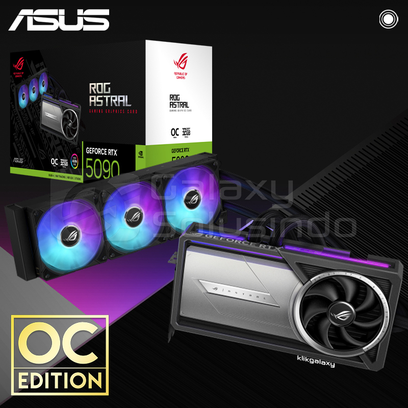 Jual ASUS GeForce RTX 5090 ROG Astral LC 32GB OC Edition GDDR7 - VGA RTX5090 DDR7 Blackwell ...