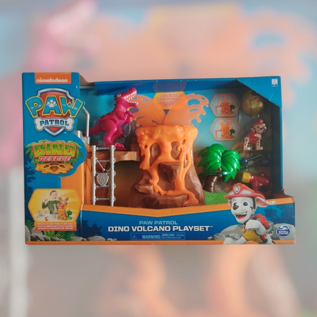 Jual Paw Patrol Dino Volcano Playset Rescue Marshall | Shopee Indonesia