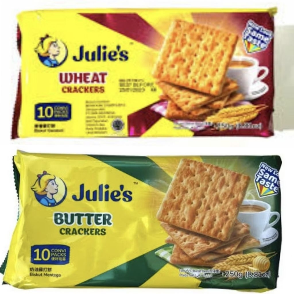 Jual Julie's Butter Crackers dan Julie's Wheat Cracker / Biskuit Julie ...