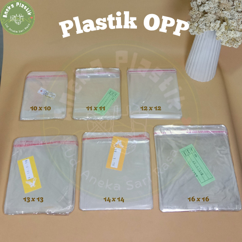 Jual Plastik OPP Lem Persegi 10x10 11x11 12x12 13x13 14x14 15x15 16x16 ...