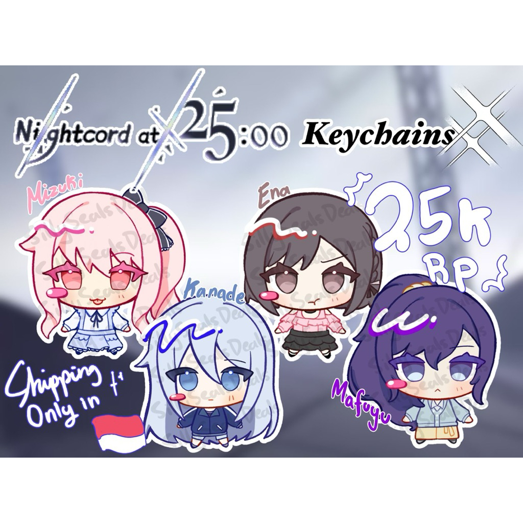Jual Pjsk nightcord acrylic keychains project sekai(pre order) | Shopee ...