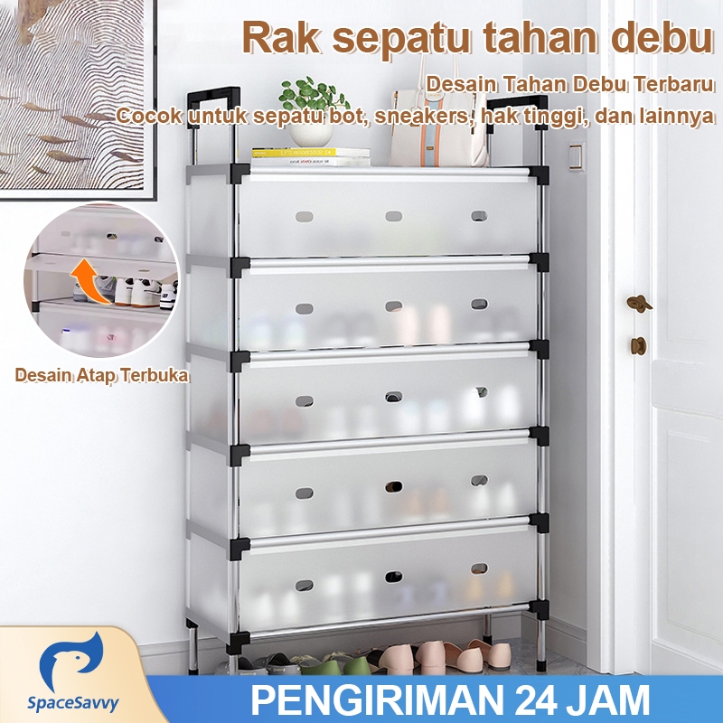 Jual [SpaceSavvy]Rak Sepatu Tahan Debu Serbaguna Rak Sepatu Lantai ...