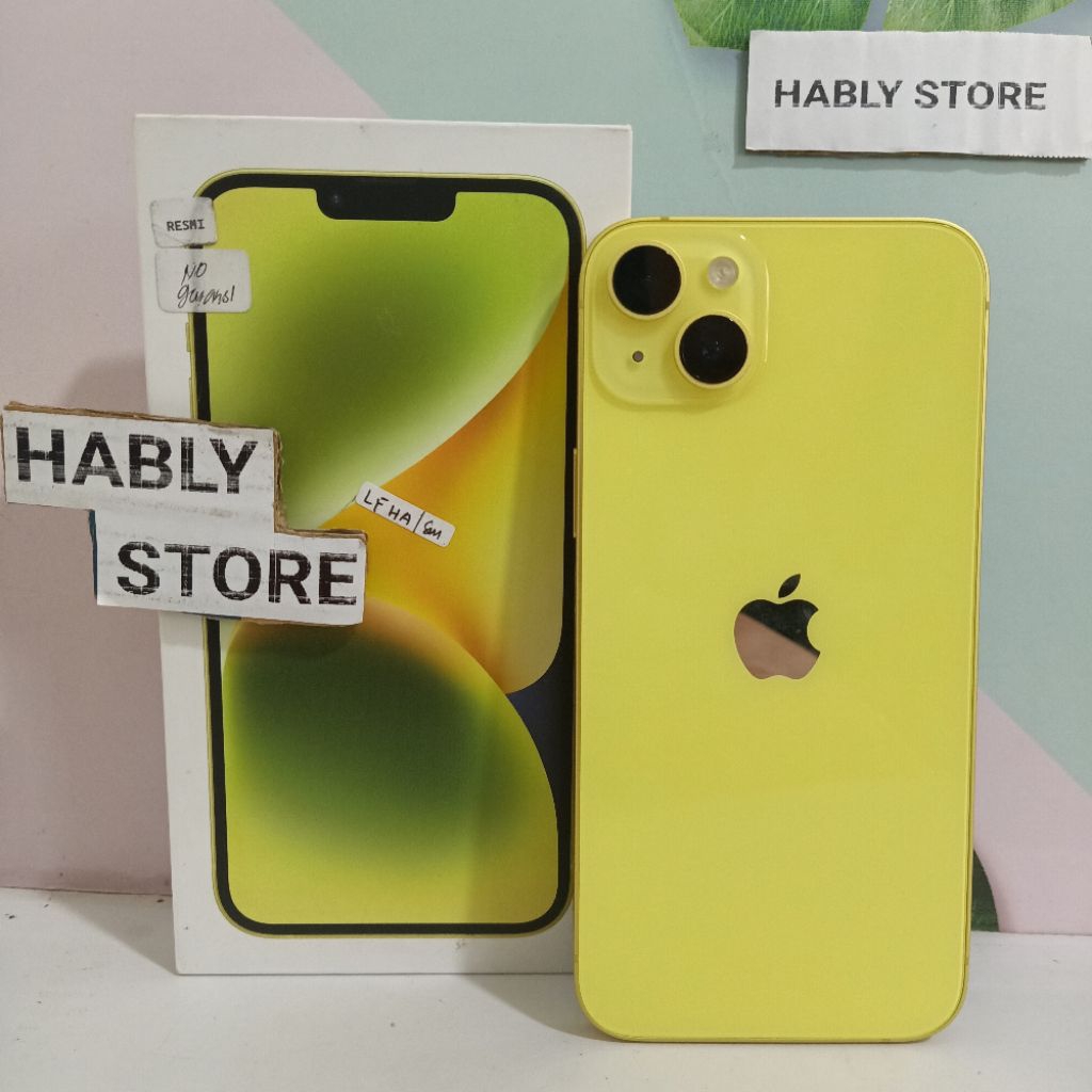 Jual APPLE IP 14 PLUS 128GB 256GB IBOX SECOND FULLSET | Shopee Indonesia