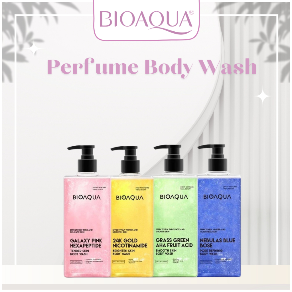 Jual ready BIOAQUA Perfume Body Wash Sabun Mandi Cair 400ml Long Lasting Fragrance Brightening ...