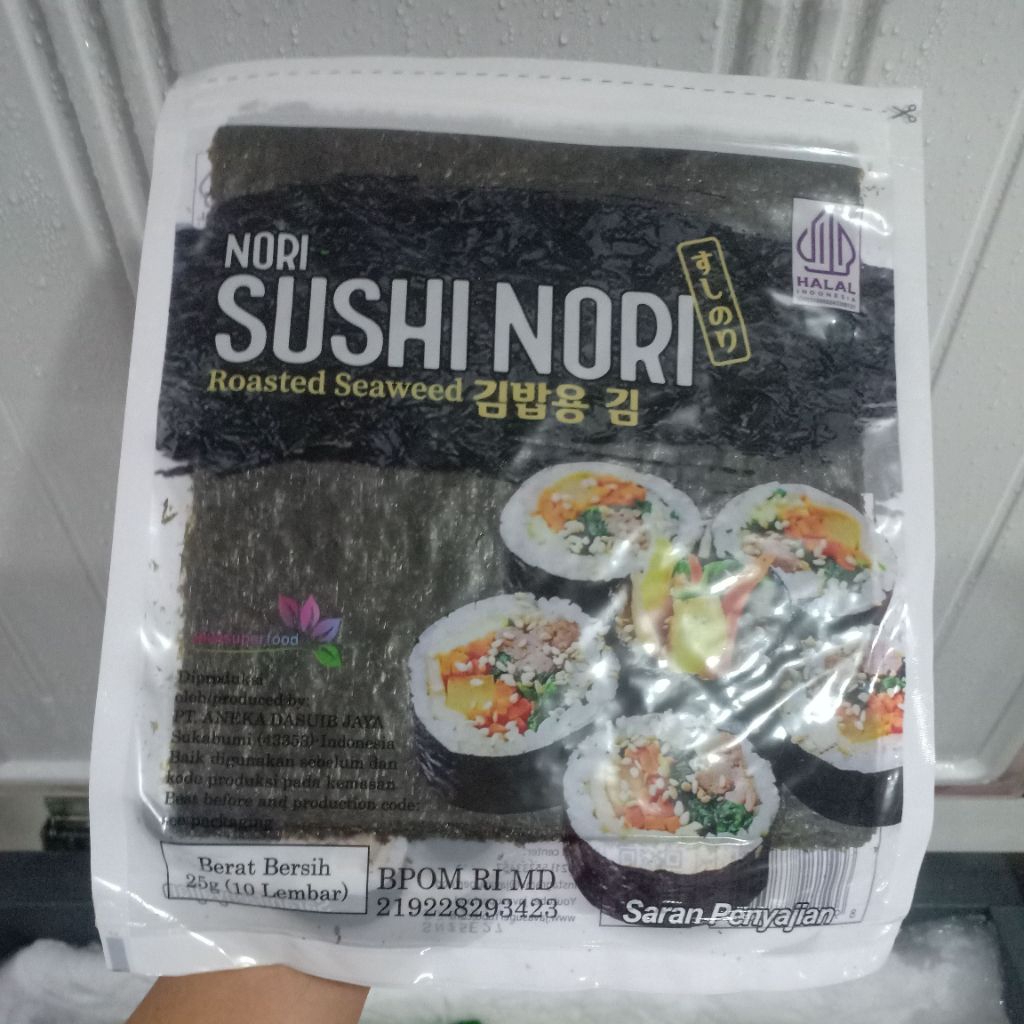 Jual Sushi Nori Java |25gr isi 10 lbr | 12,5gr isi 5 lbr | HALAL ...