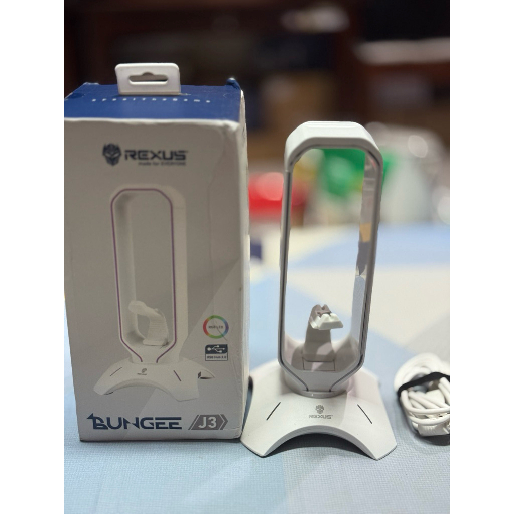 Jual Stand Headset Rexus Bungee J3 RGB White Putih | Shopee Indonesia