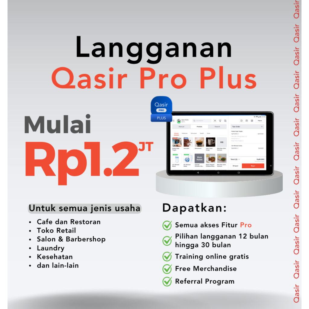 Jual Aplikasi Kasir Qasir Pro Plus – Struk Branding, Bundel Produk ...