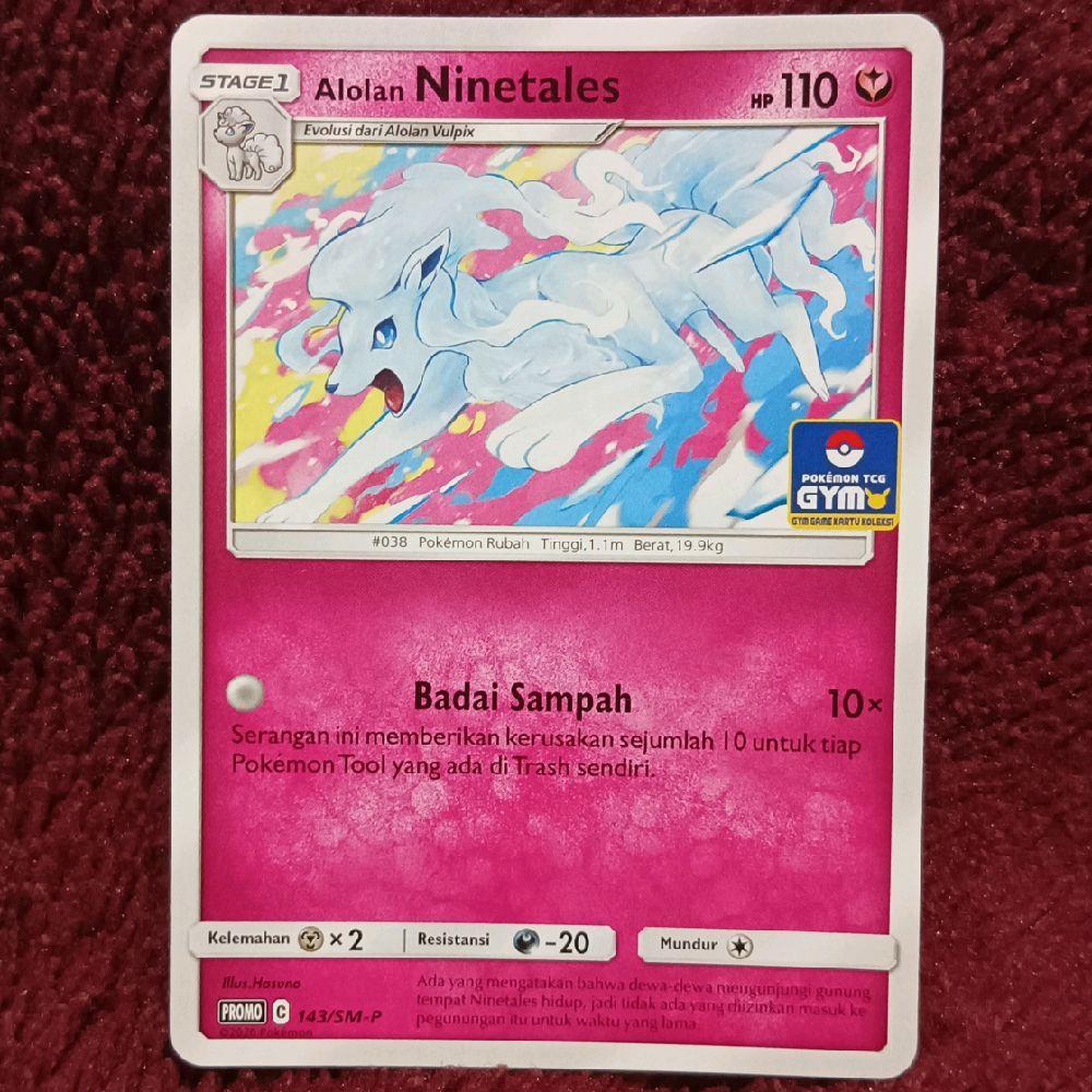 Jual Alolan Ninetales Promo Gym 143/SM-P - Pokemon TCG Indonesia | Shopee Indonesia