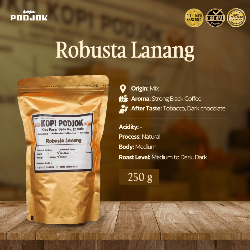 Jual Kopi Robusta | Kopi Robusta Lanang | Kopi Podjok | Shopee Indonesia