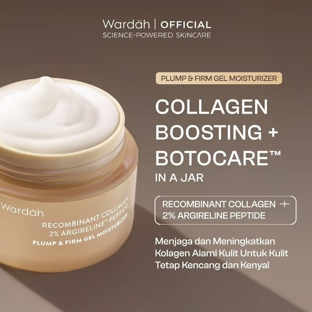 Jual Wardah Recombinant collagen 2% Argireline Peptide | plum firm gel ...
