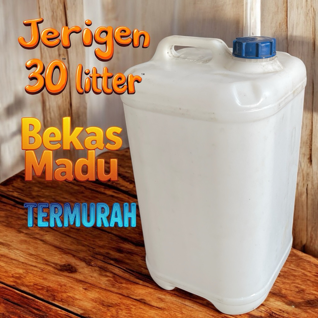 Jual Jerigen 30 Liter / 40 Kg Bekas Madu – Tebal, Kuat, dan Siap Pakai ...