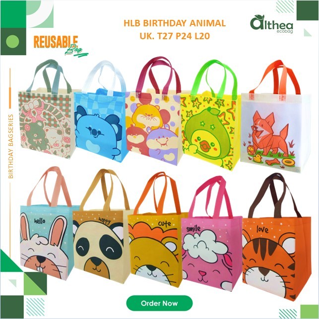 Jual [BISA CUSTOM] Tas Spunbond Kotak Nasi Animal | Tas Animal | Bahan ...