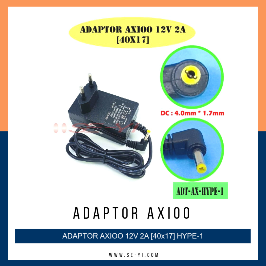 Jual ADAPTOR CHARGER AXIOO 12V-2A 40.17 HYPE-1 | Shopee Indonesia