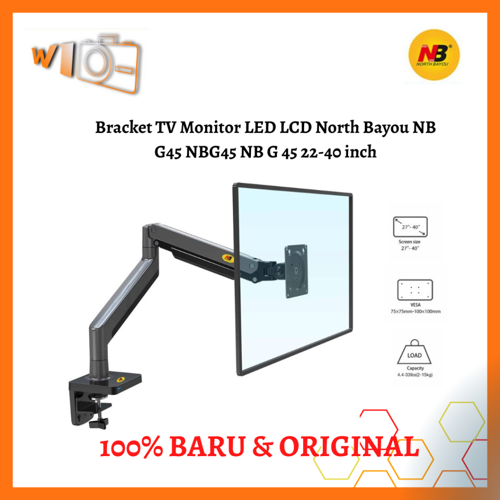 Jual North Bayou NB G45 NBG45 NB G 45 22-40 inch Bracket Monitor TV ...