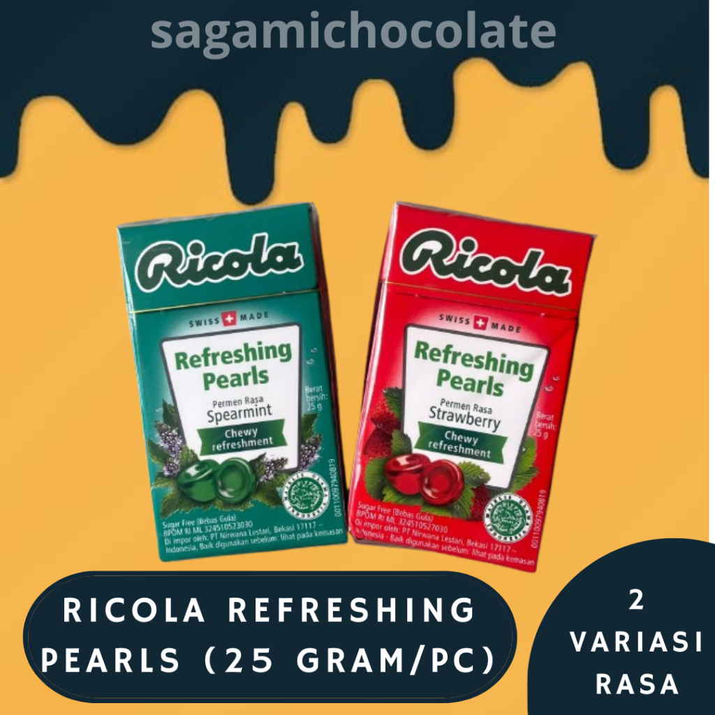 Jual Ricola Pearls 25 Gr Permen Swiss Refreshing Pearls | Shopee Indonesia