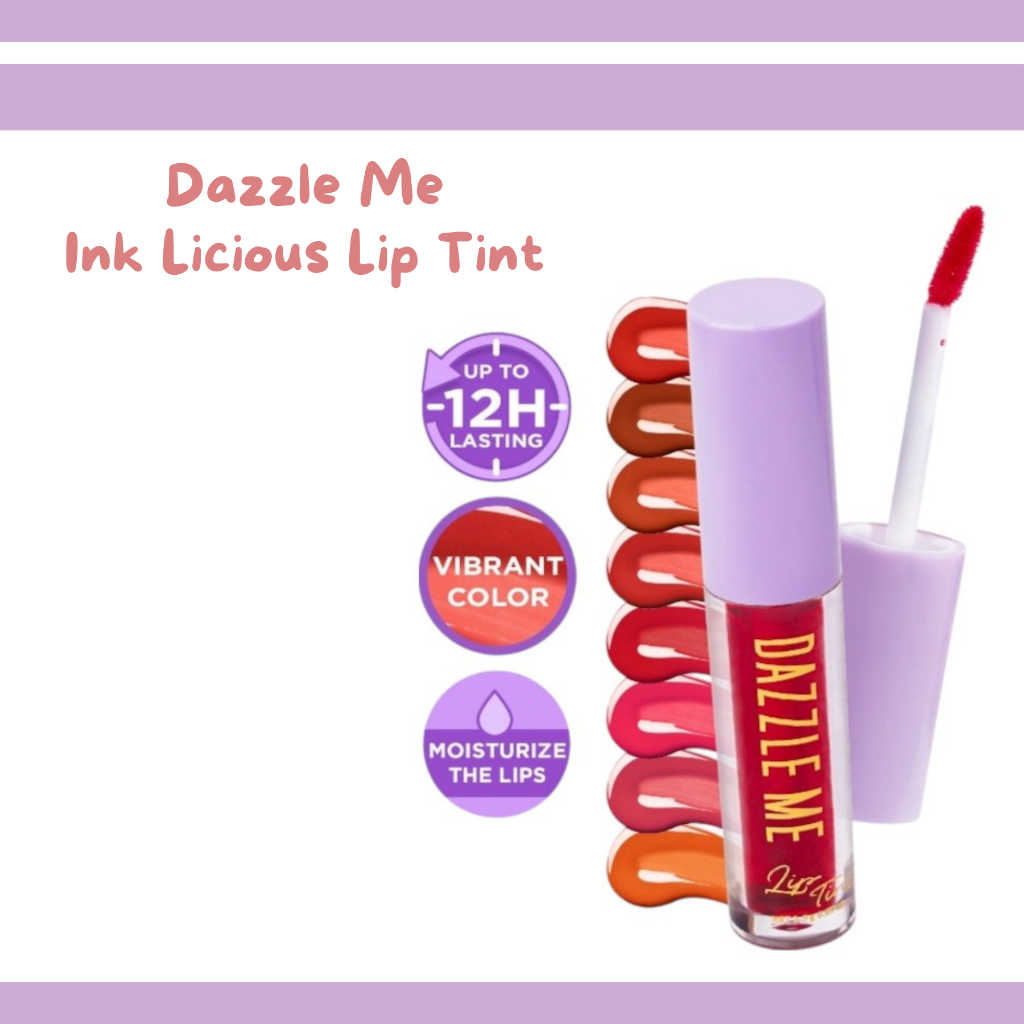 Jual Dazzle Me Ink Licious Lip Tint /Mattedorable Long Lasting Hyper Moisturizing Lips Stain/Lip ...