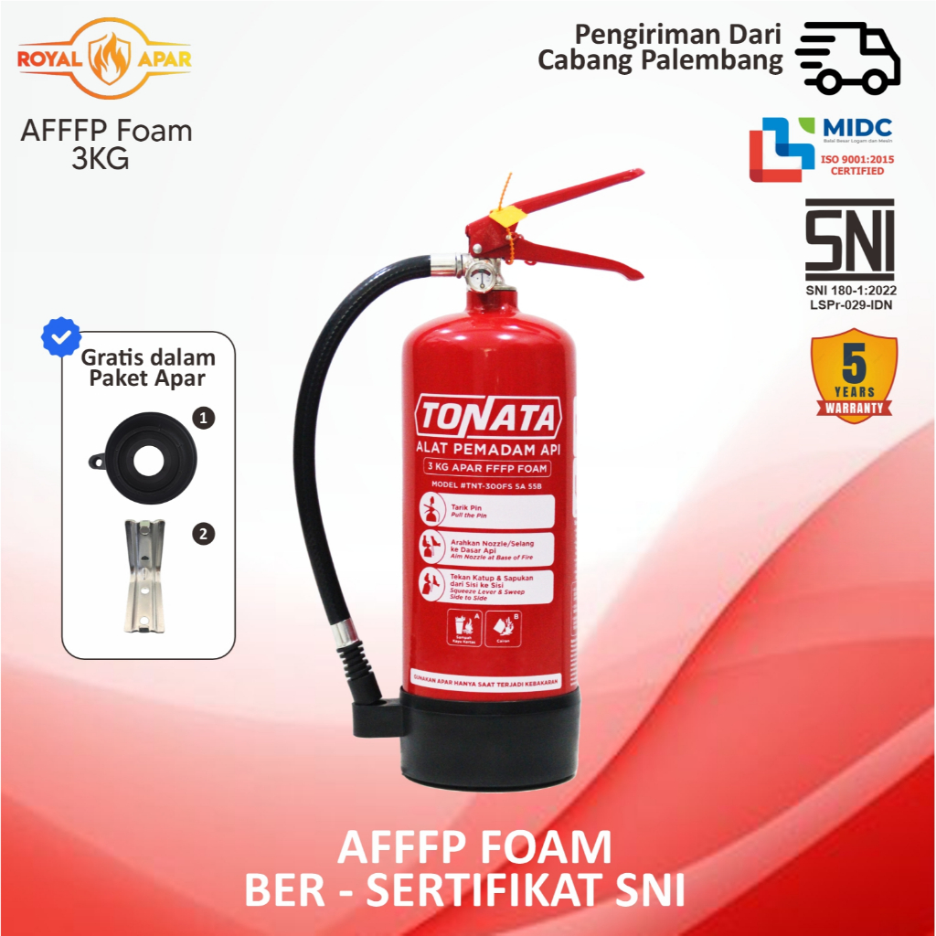Jual Alat Pemadam Tonata SNI / APAR FFFP Foam 3 kg | Shopee Indonesia