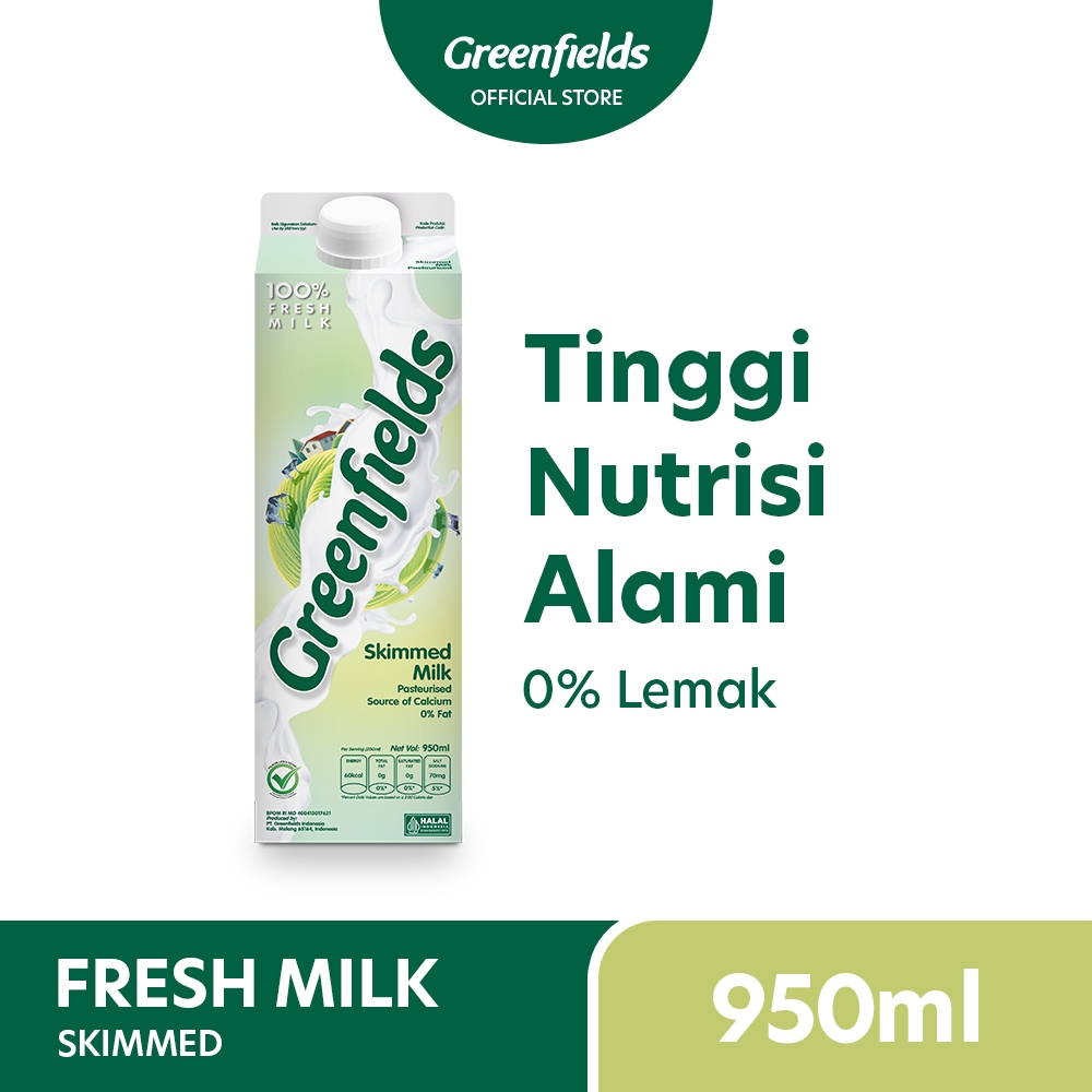 Jual [Special Price] Greenfields Fresh Milk Skim Milk 950 mL - Susu ...