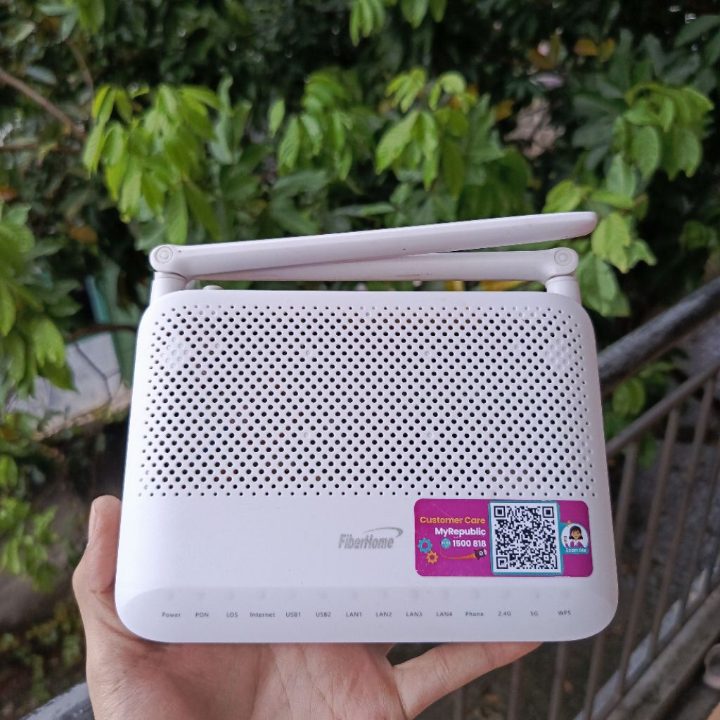 Jual ADD WAN || ROUTER FIBERHOME HG6145D2 + ADAPTOR 12V | Shopee Indonesia