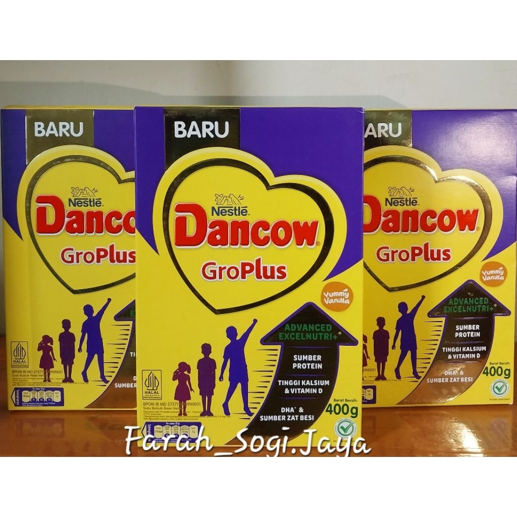 Jual [BARU] Dancow GroPlus 400g Susu Formula Padat Kalori | Susu ...