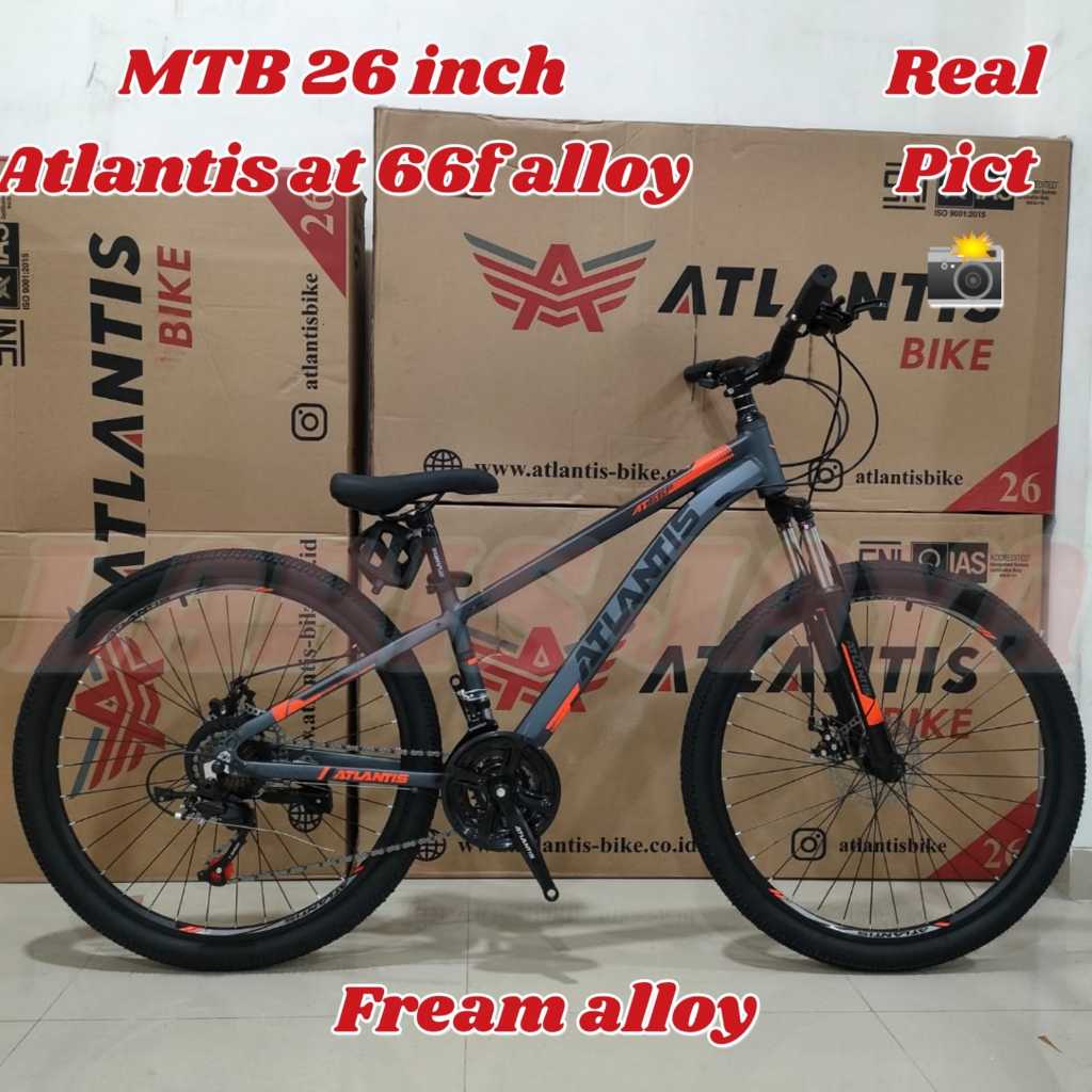 Jual Atlantis 66f Bike MTB 26 Inch Fram Aluminium TERBARU | Shopee ...