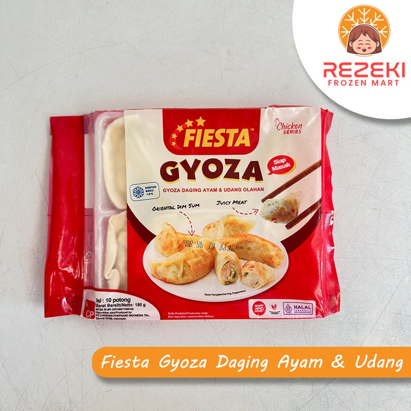 Jual Fiesta Gyoza 180 Gr | Gyoza Daging Ayam dan Udang Olahan Isi 10 ...