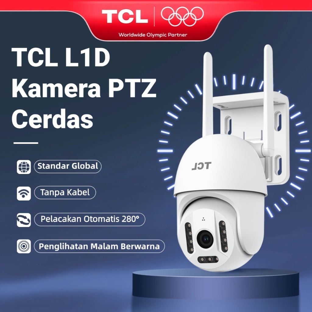 Jual TCL Kamera CCTV Outdoor 2K 3MP | Kamera Luar Rumah 360° Putar ...