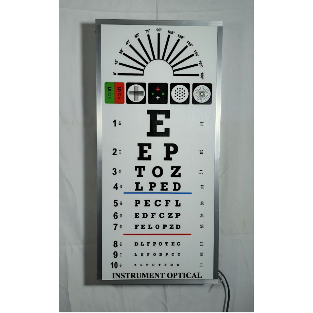 Jual snellen chart/alat periksa mata/alat tes mata/ototip | Shopee ...