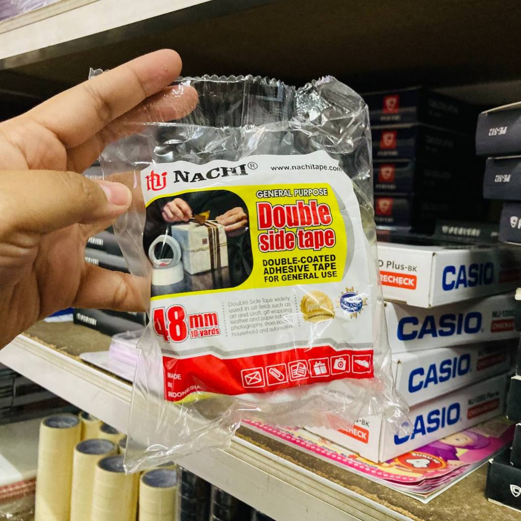 Jual Double Tape isolasi NACHI 2 inch 48 mm x 10 yard LAKBAN | Shopee ...