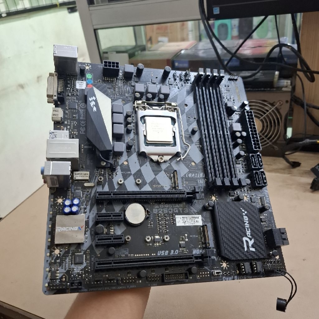 Jual Mothetboard RACING BIOSTAR B250GT3 + Processor Intel Core i7 ...