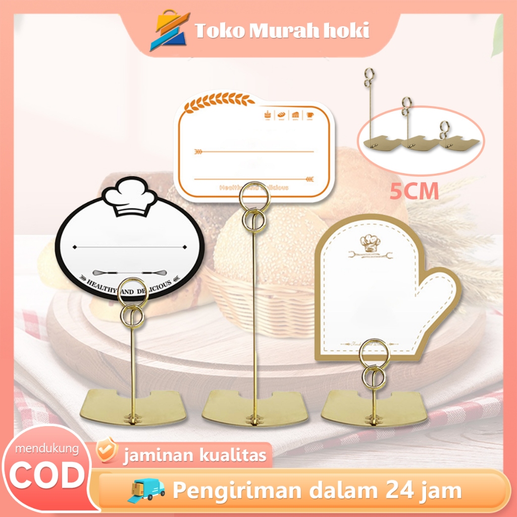 Jual Price Tag Holder Tiang Nomer Meja Foto Price Tag 5cm Table Number ...
