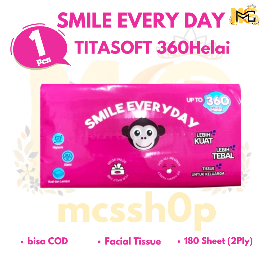 Jual MCS [1 Pcs] Tita Soft Facial Tissue 360HELAI Tisue Tisu Wajah aman ...