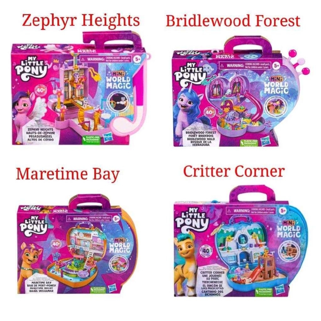 Jual My Little Pony Mini Magic Portable World Bridlewood Maretime Zephyr Critter Corner | Shopee ...