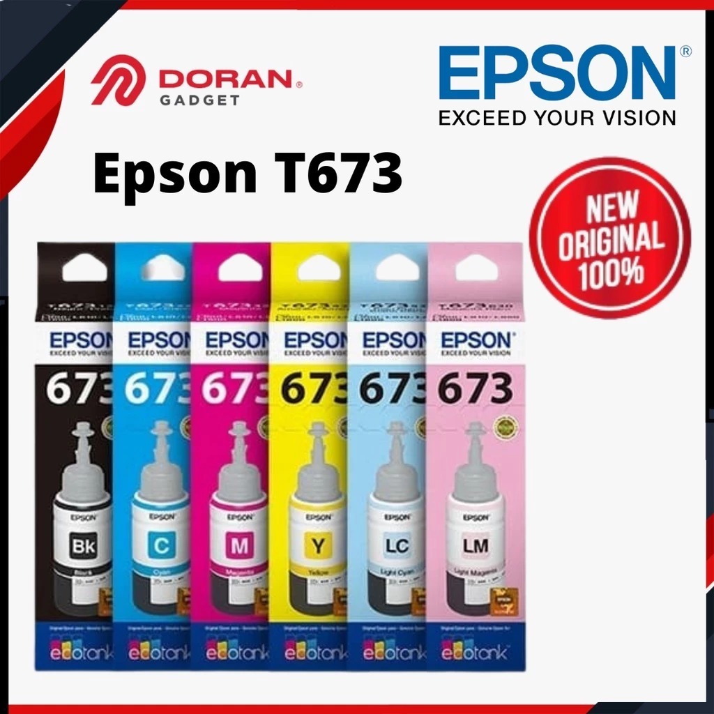 Jual Tinta Refill Printer Epson Ink 673 T673 Original Tinta Printer ...
