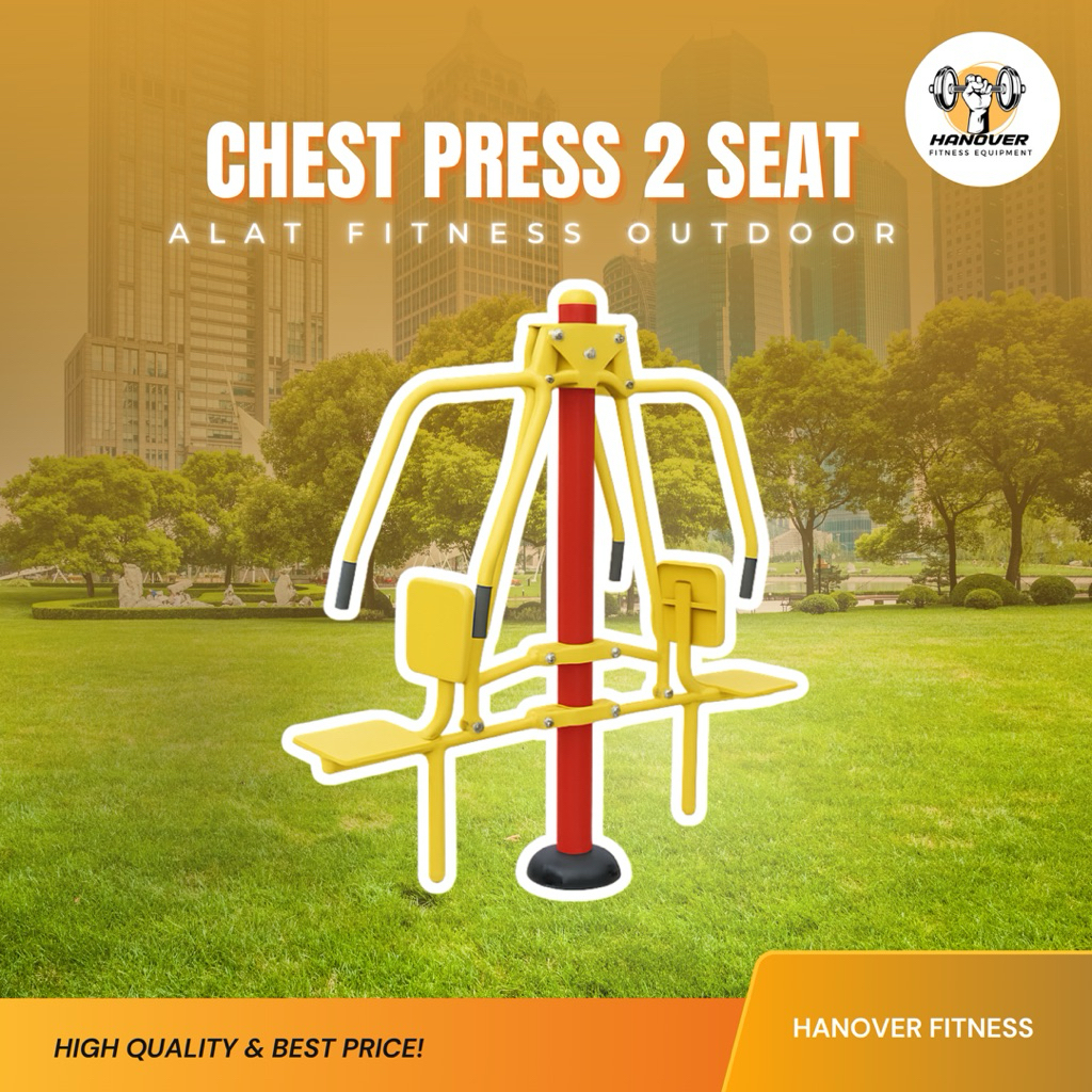 Jual HANOVER FITNESS | Chest press 2 seat alat fitness outdoor alat ...