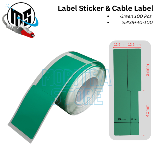 Jual Stiker Label Kabel Jaringan/LAN/Fiber Optic/Listrik Anti Air Cable ...
