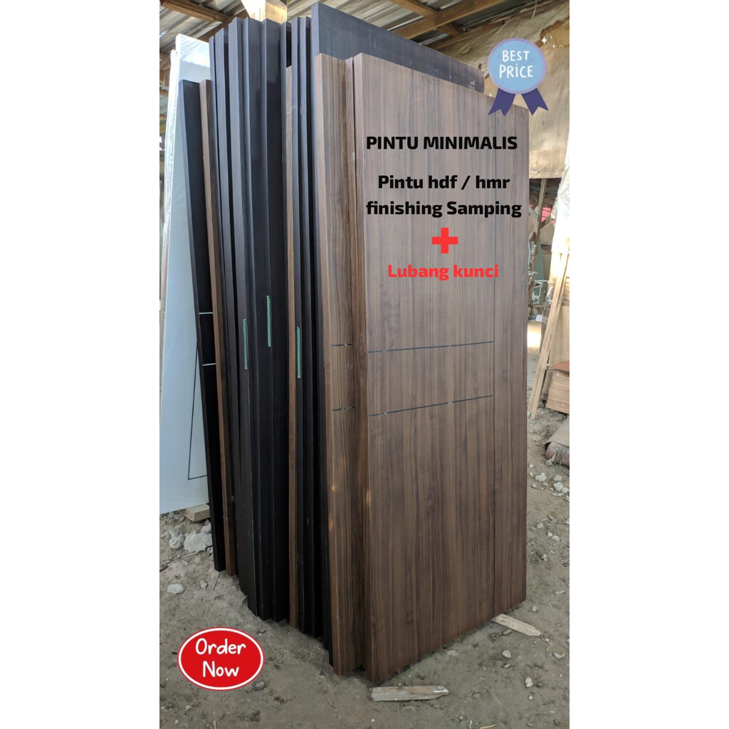 Jual PINTU MINIMALIS, PINTU MODERN, PINTU HDF / HMR | Shopee Indonesia