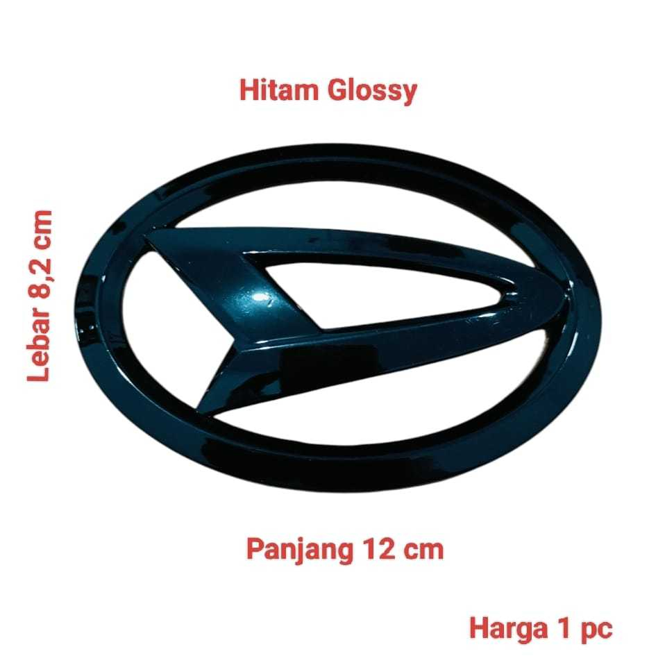 Jual Emblem Mobil Logo Daihatsu Hitam Glossy 12 cm | Shopee Indonesia
