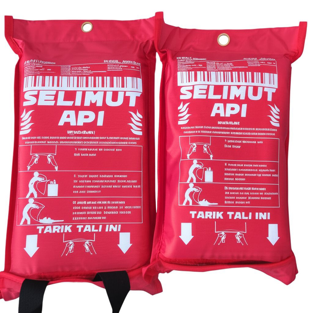 Jual Fire Blanket Pemadam pelindung api Fiberglass selimut anti api ...