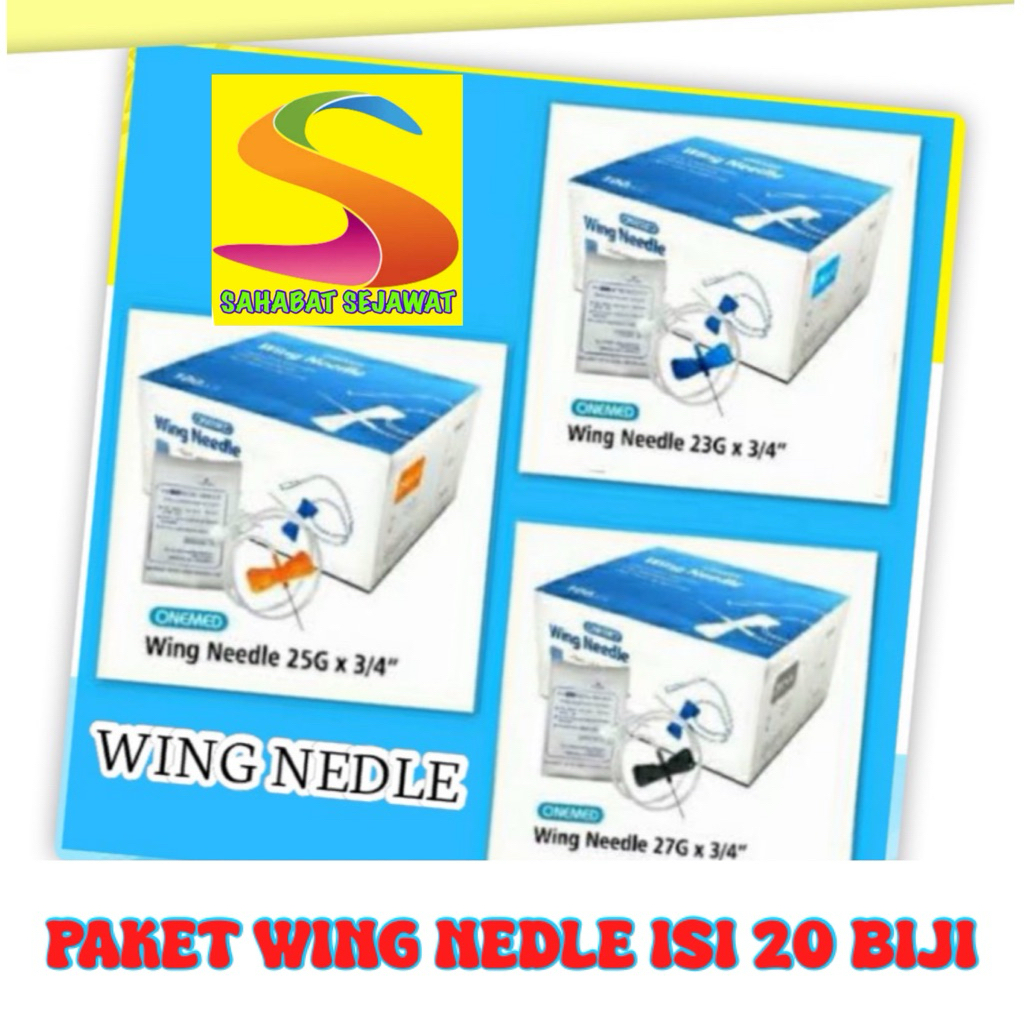 Jual WING NEDLE ONEMED T3 / Wing Needle Onemed / Wing Infusion 23G ...