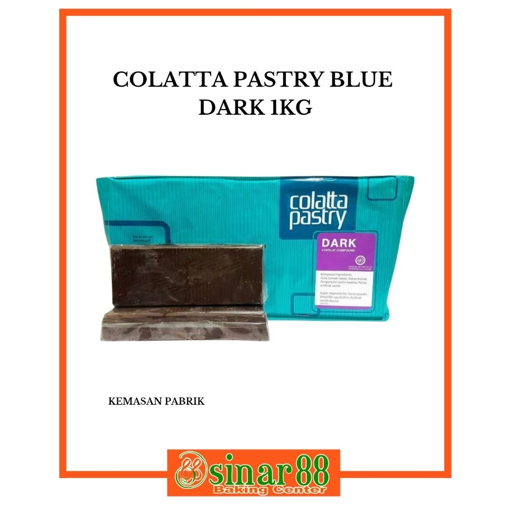 Jual Colatta Pastry Blue 1kg (White Compound & Dark Compound) | Shopee ...
