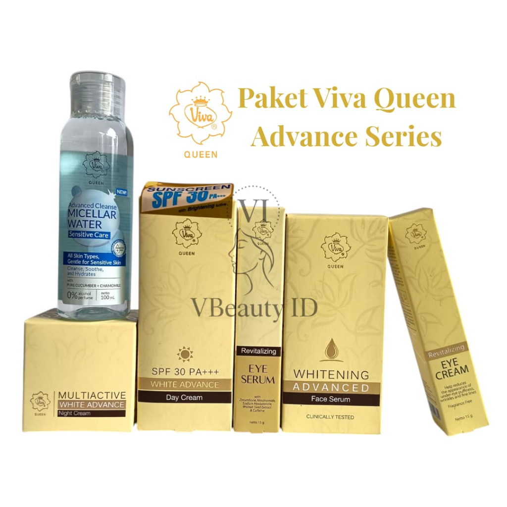 Jual Paket Viva Queen Advanced Series 6in1 – Skincare Premium Whitening ...