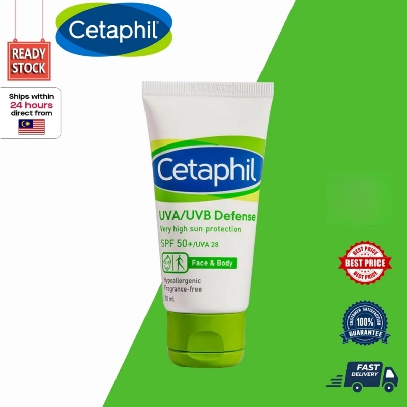 Jual ⭐ORI&Ready⭐Cetaphil Sunscreen 50ml Cetaphil UVA/UVB Defense ...