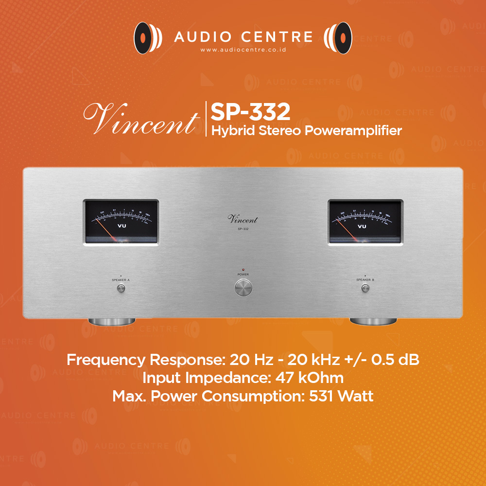 Jual Vincent SP 332 / SP-332 / SP332 Hybrid power amplifier | Shopee ...