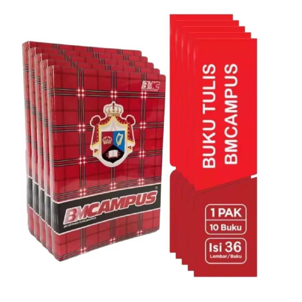 Jual Buku tulis BMC campus isi 36lembar (1 pak isi 10 buku) | Shopee ...
