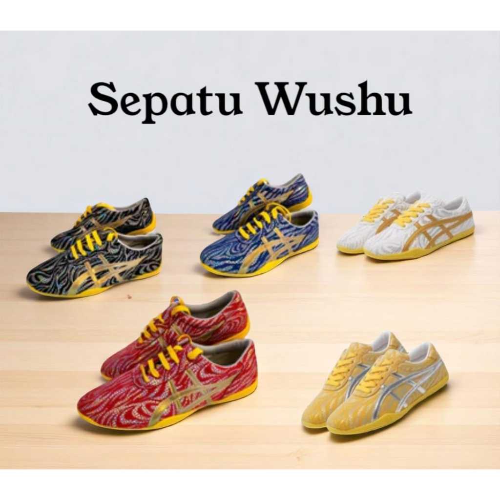 Jual sepatu wushu, sepatu olahraga warna merah, hitam, biru, kuning ...